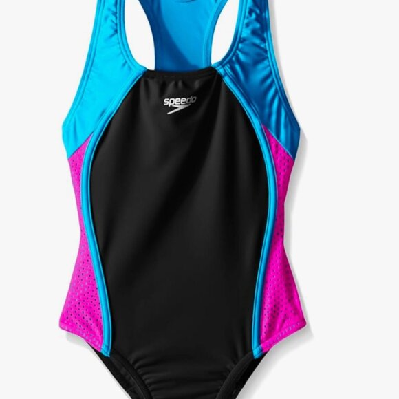 Speedo | Swim | Speedo Infinity Splice Girls One Piece Swimsuit W Thick ...